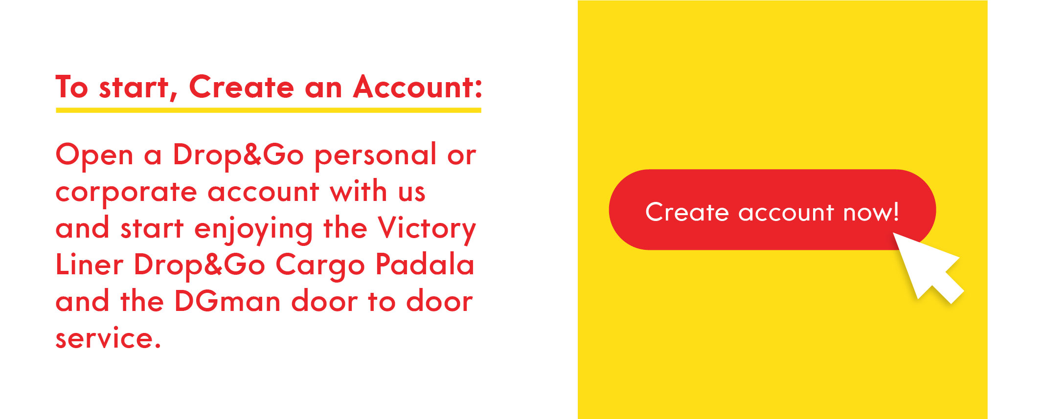 Personal Accounts - DROP & GO